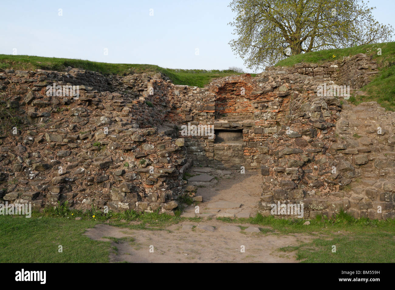 The Roman Amphitheater at Caerleon near Newport, Wales UK, Building ...