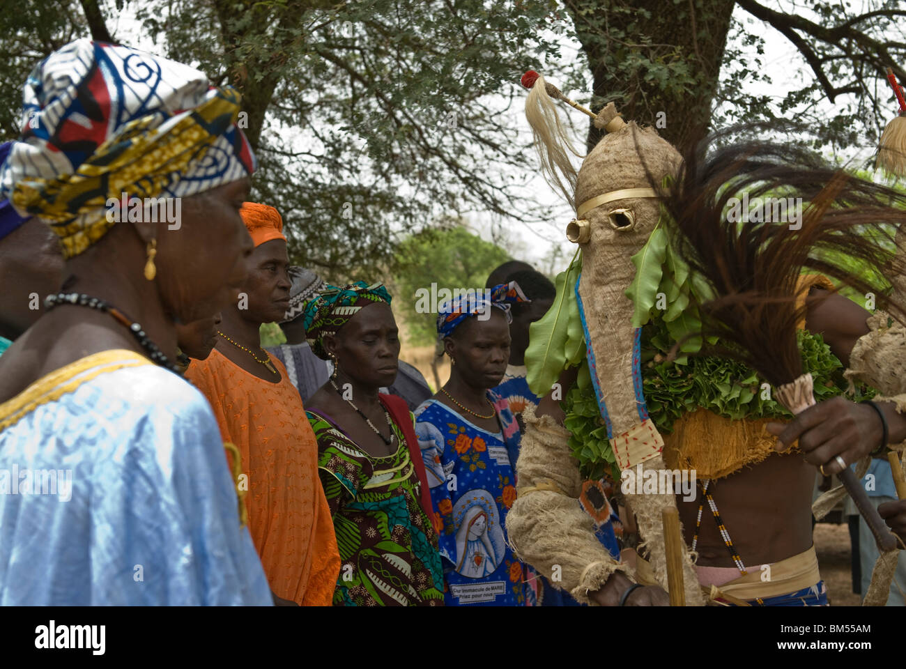 Bassari celebration with dancers on traditional clothes, Ethiolo ...