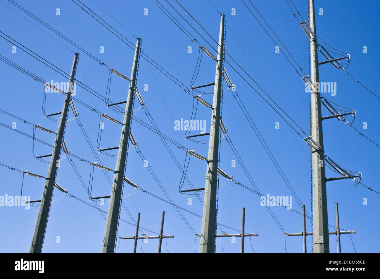 Power lines insulator hi-res stock photography and images - Alamy