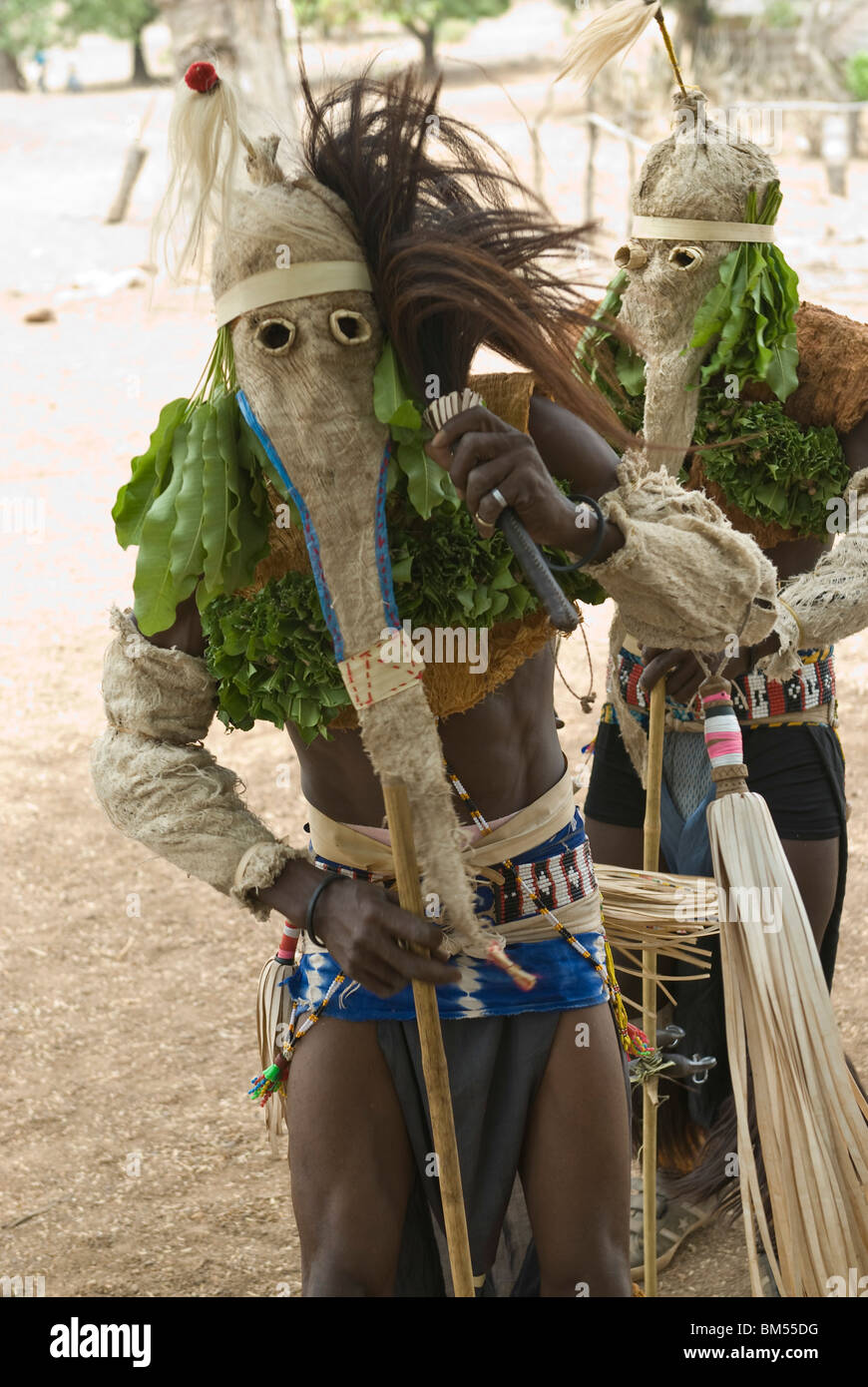 Bassari celebration with dancers on traditional clothes, Ethiolo ...