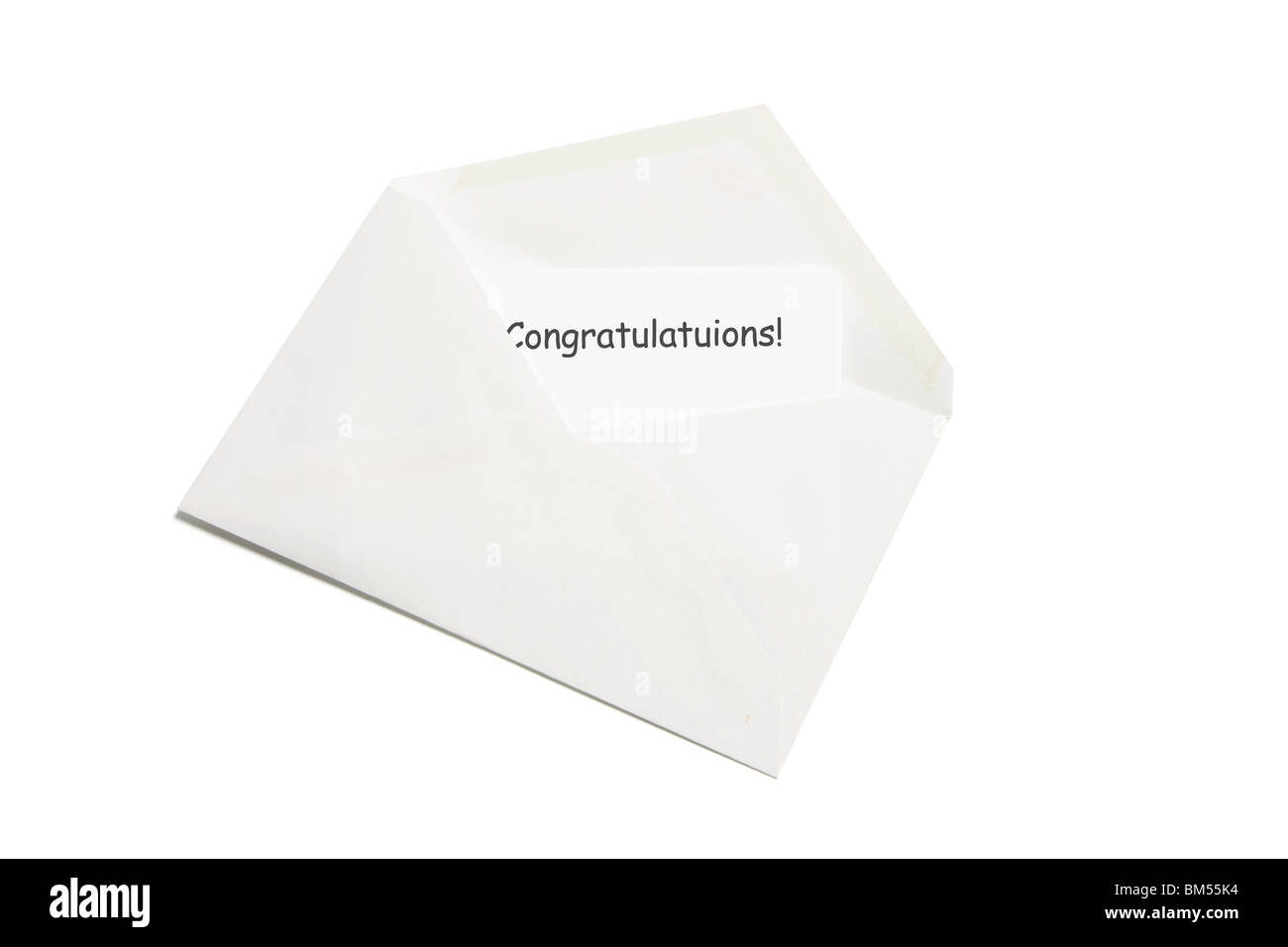 Note in Envelope Stock Photo - Alamy