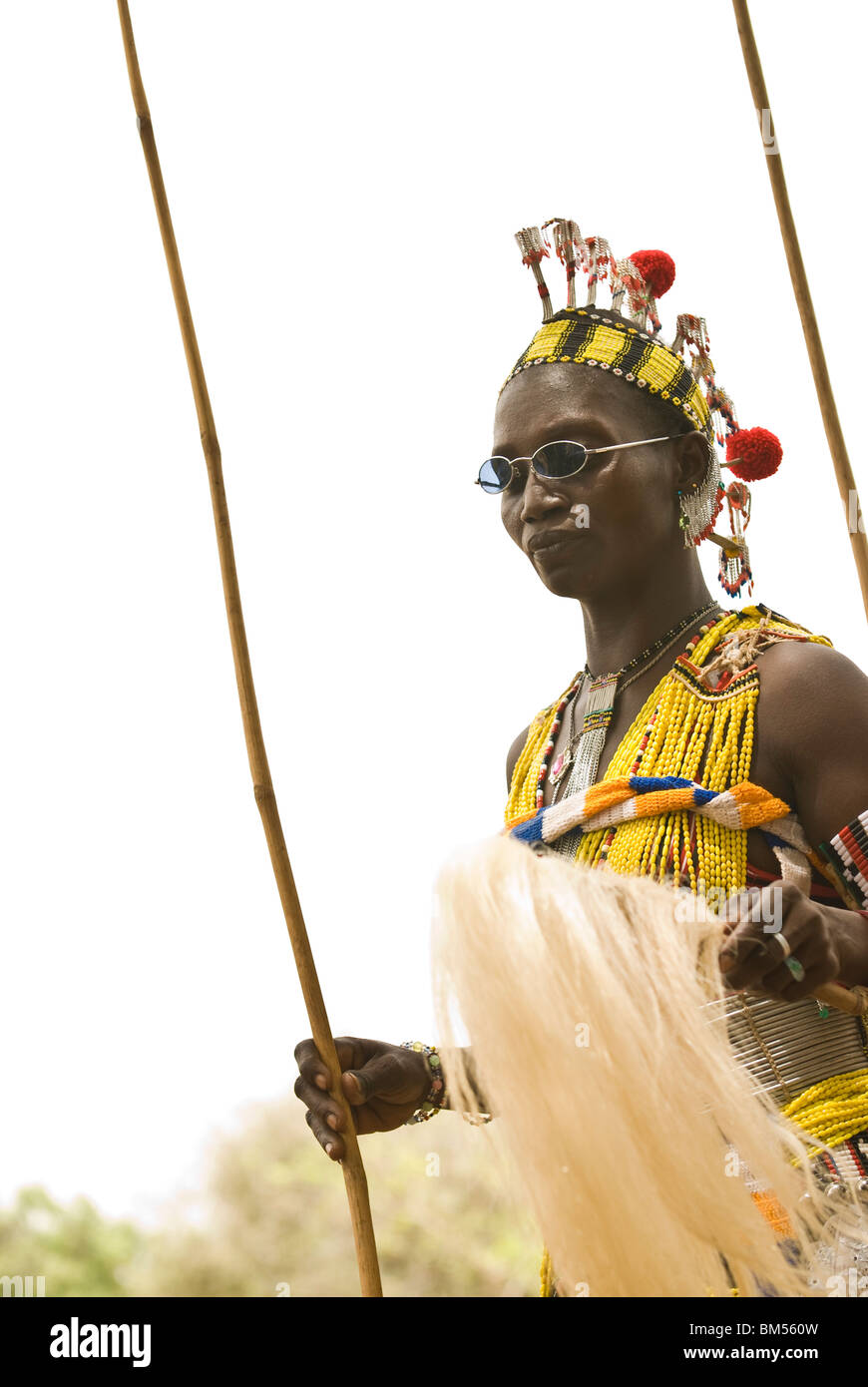 Bassari celebration with dancers on traditional clothes, Ethiolo ...