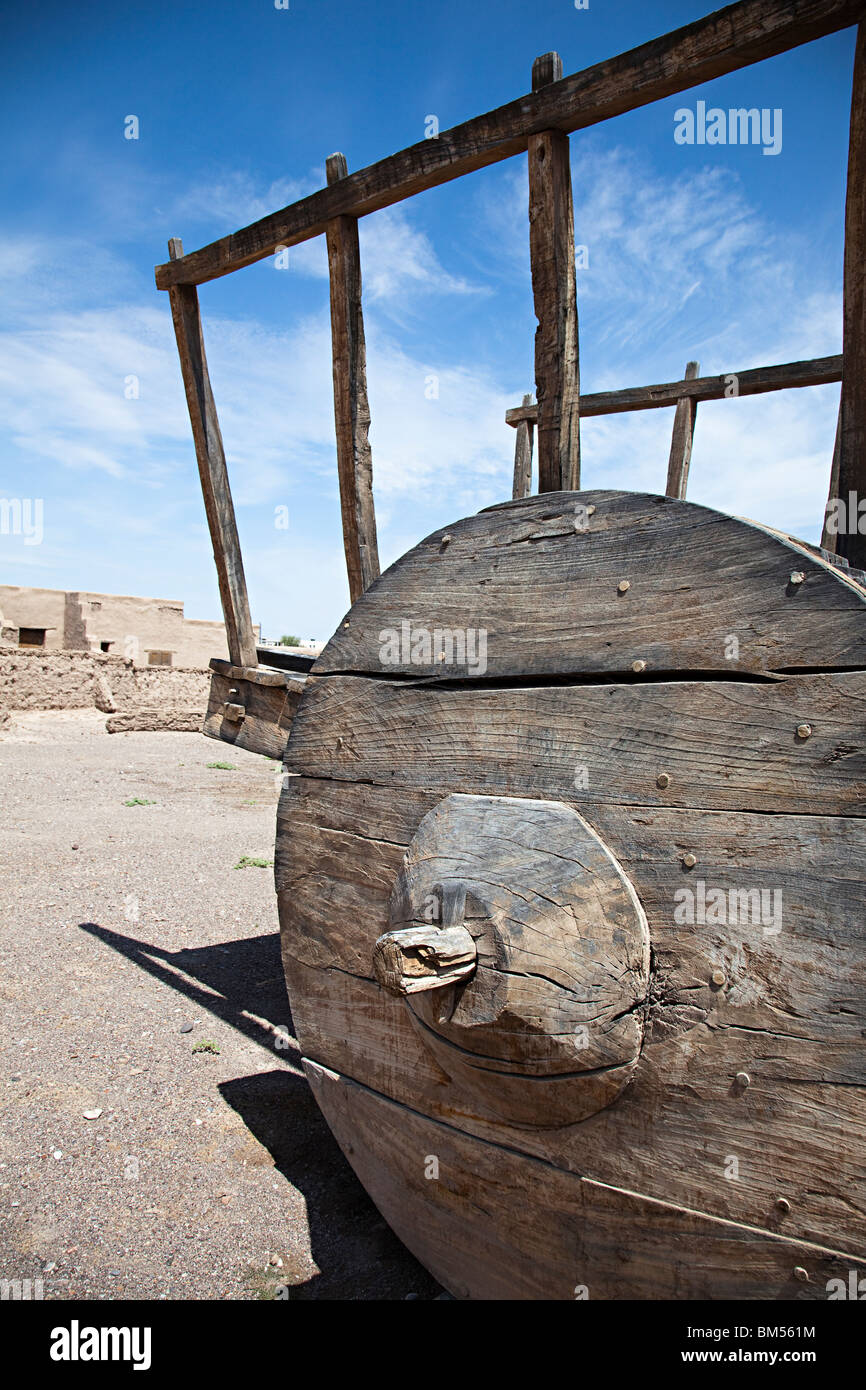 Large wagon at Fort Leaton State Historic Site Texas USA Stock Photo ...