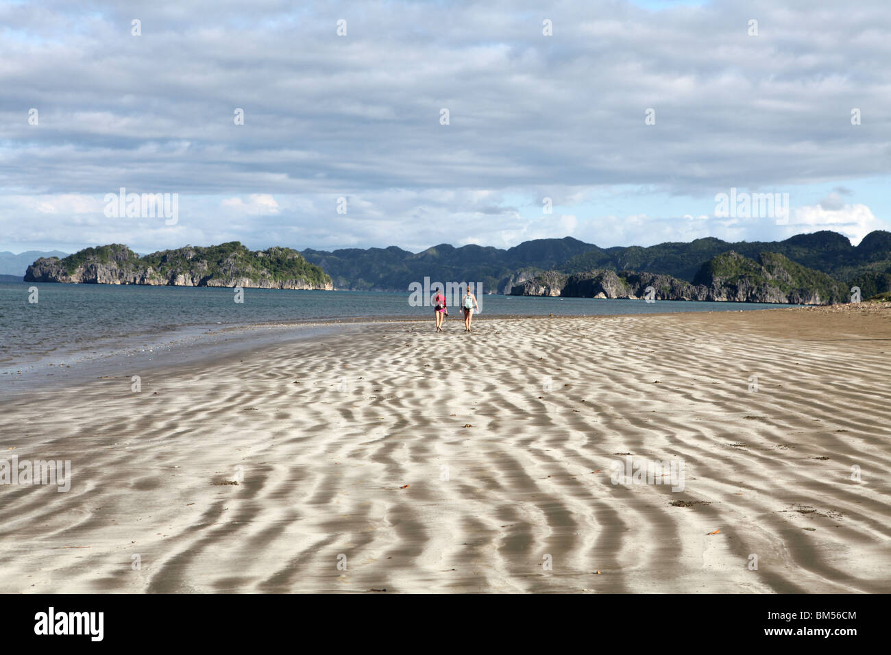 The local beach at Paniman Village, a gateway to the islands of the ...