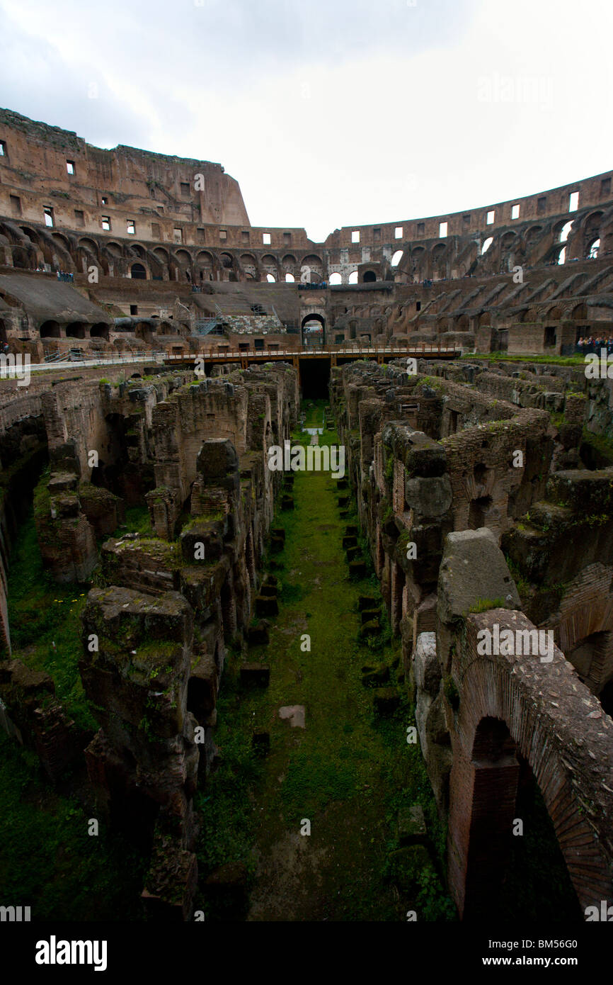 Interior view of the Roman Coliseum Stock Photo - Alamy