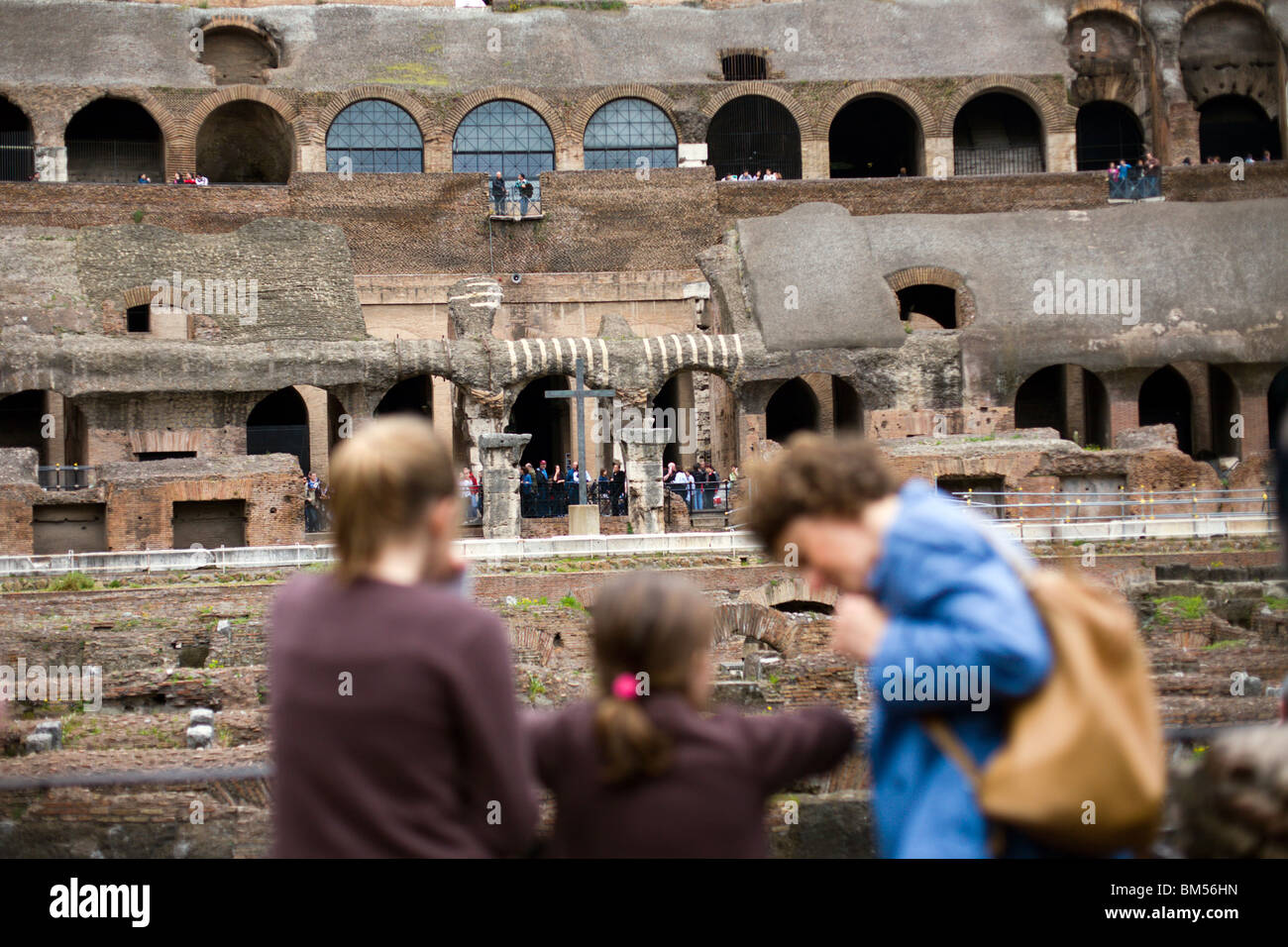 The colosseum coliseum amphitheatre wall facade hi-res stock ...