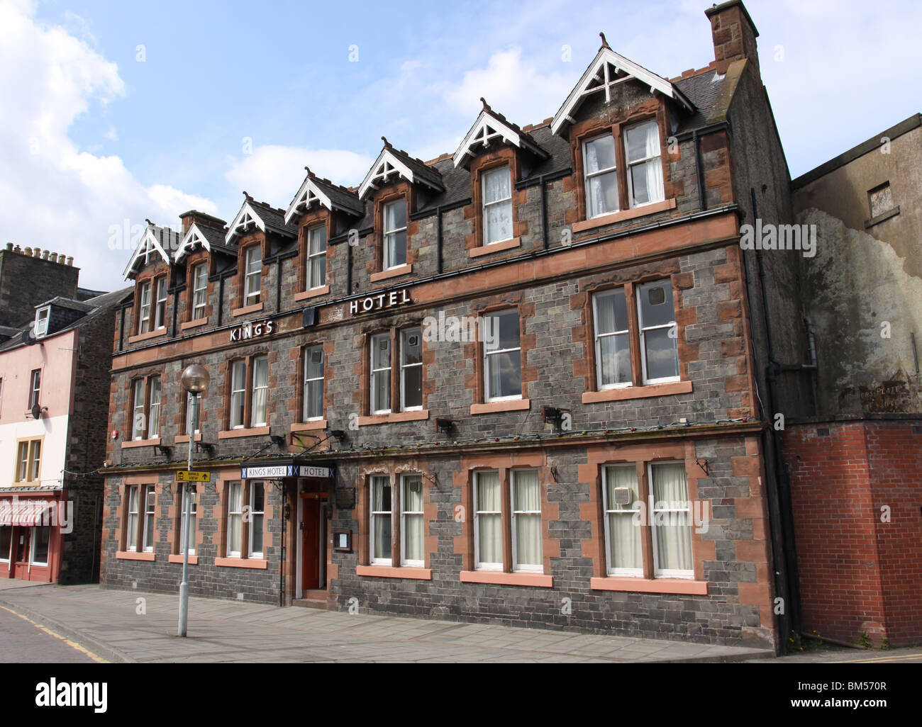 exterior of Kings Hotel Galashiels Scotland May 2010 Stock Photo - Alamy