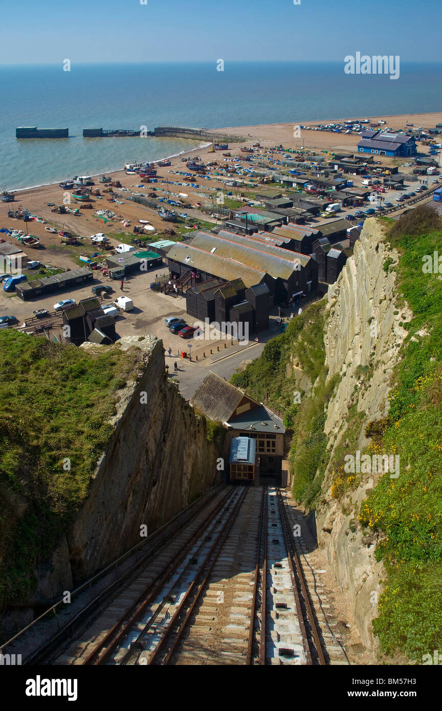 Funicular railway hastings hi-res stock photography and images - Alamy