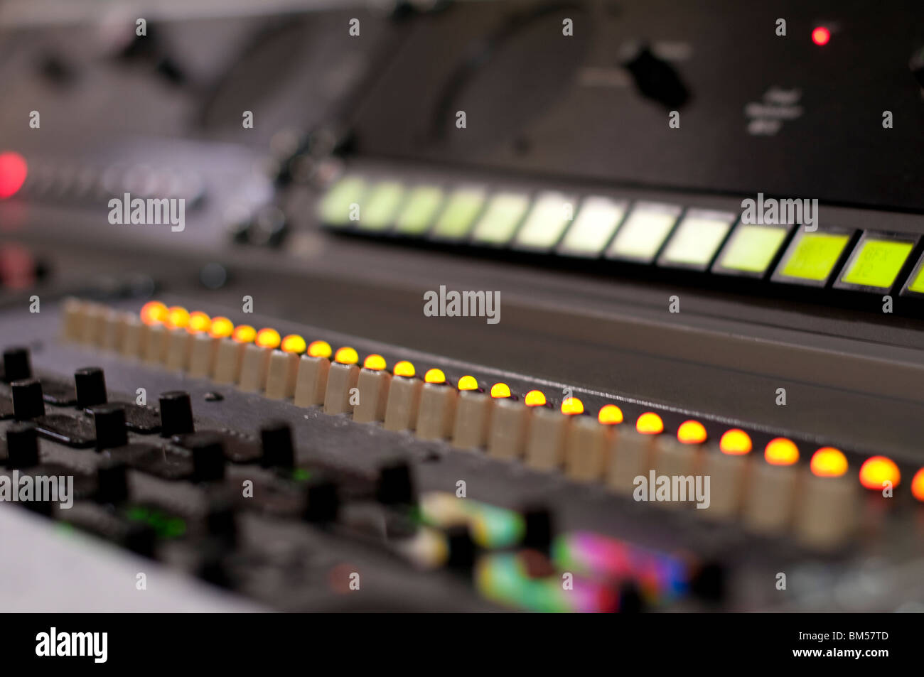 Vision Mixer in Television Outside Broadcast Control room Stock Photo ...