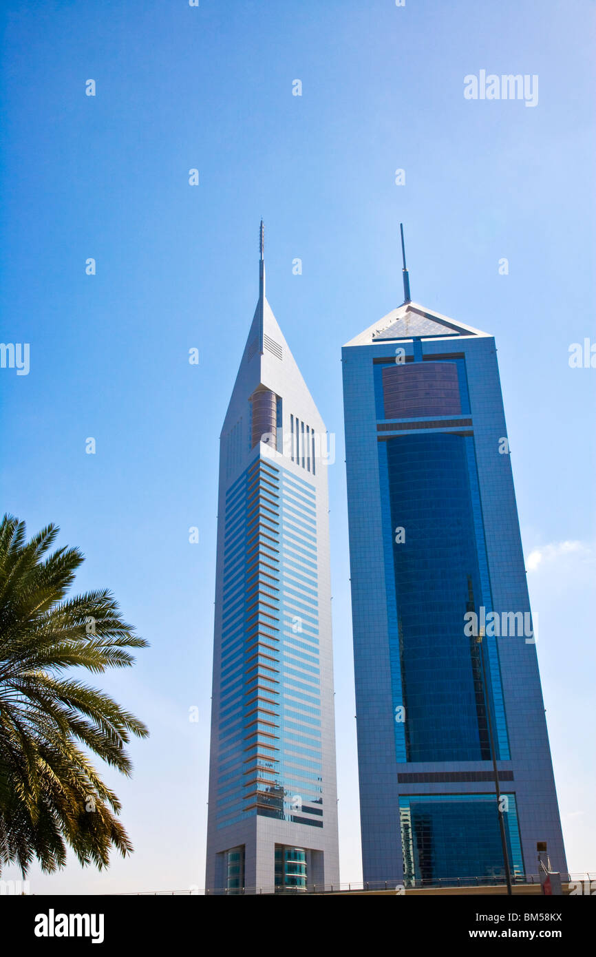The Emirates Towers on Sheikh Zayed Road in the financial centre of ...