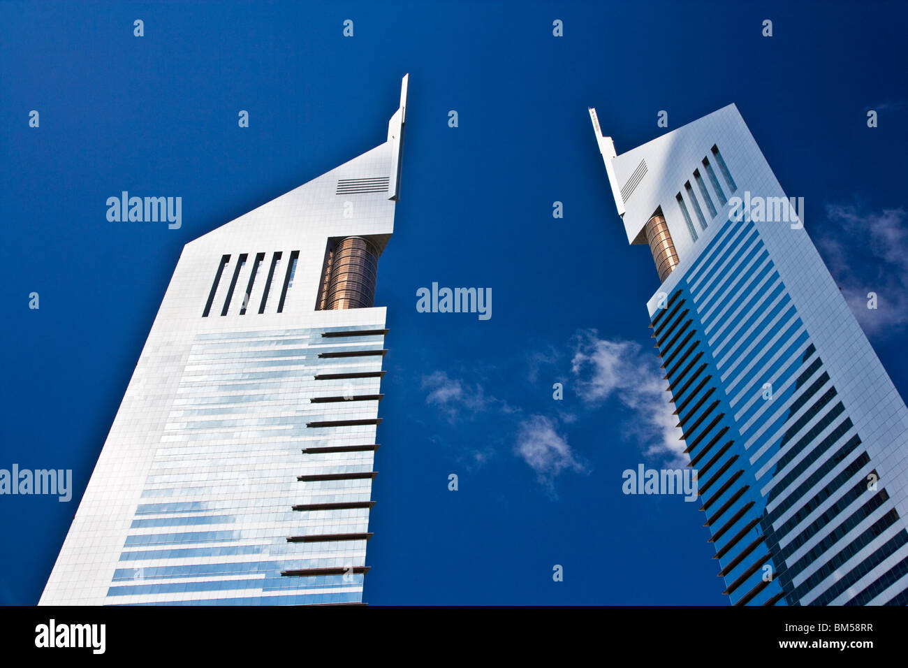 The Emirates Towers on Sheikh Zayed Road in the financial centre of ...