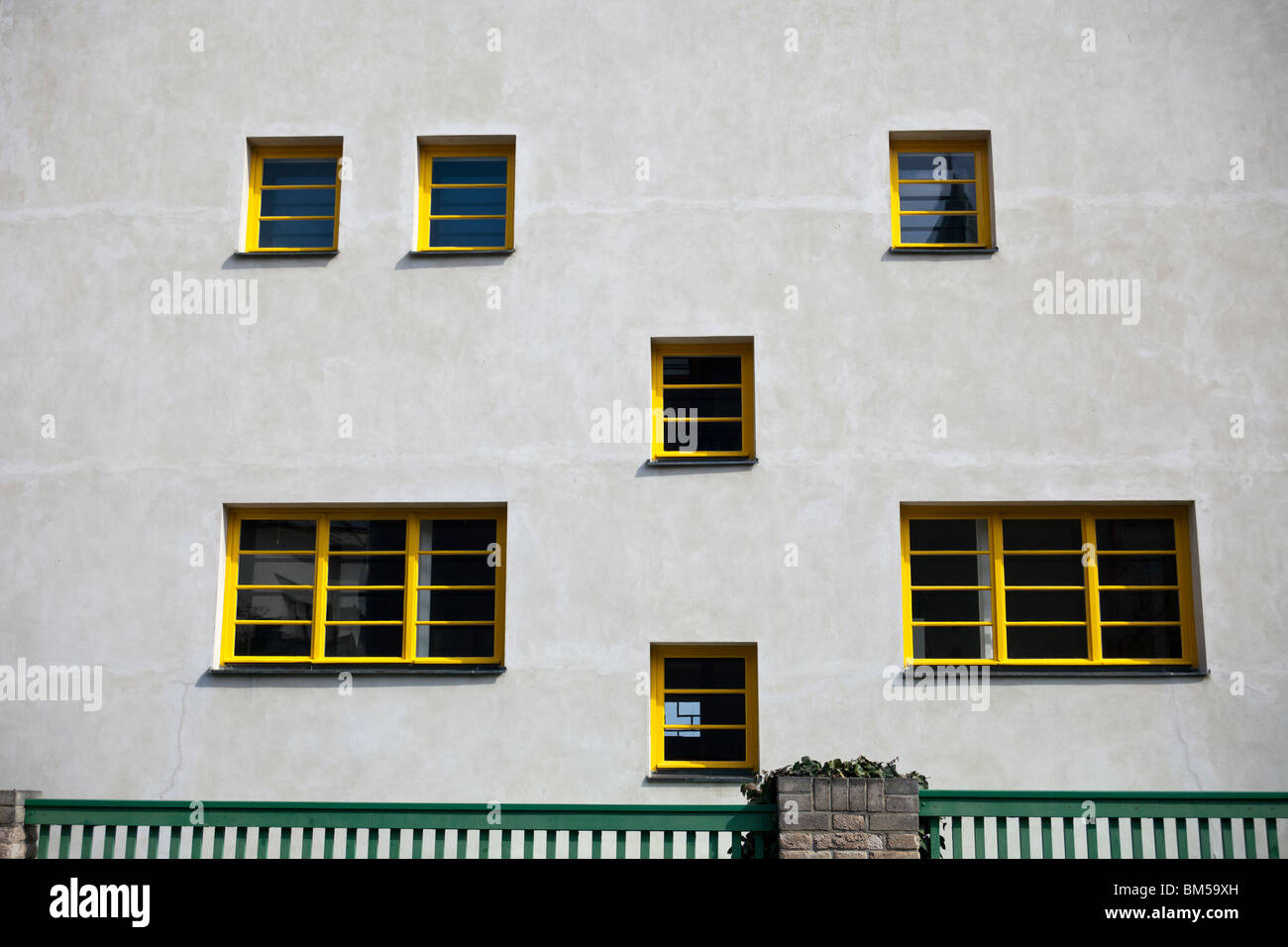 detail of windows, Müller House, Prague, Czech Republic Stock Photo - Alamy