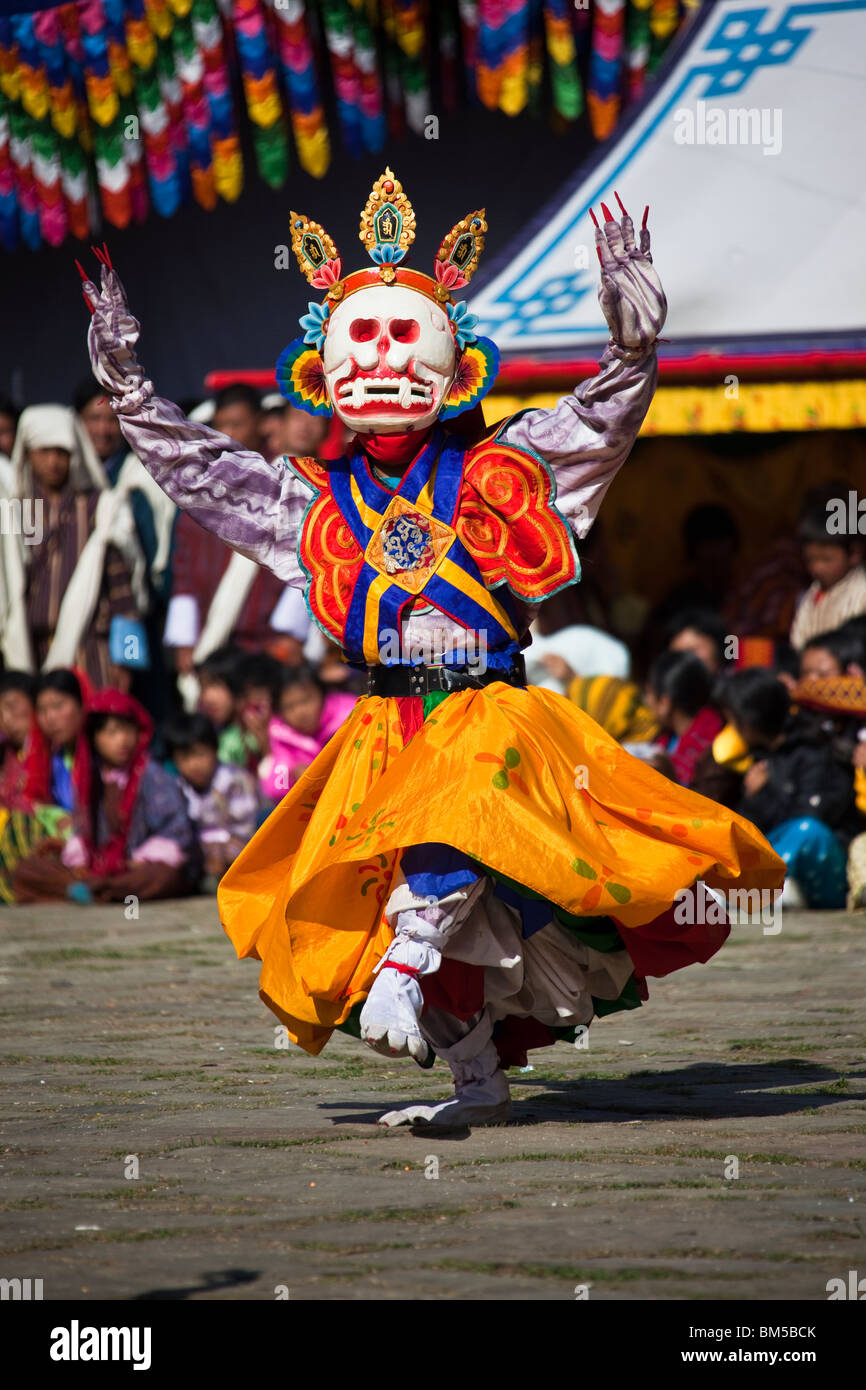 Buddhist Monks Performing Masked Dance High Resolution Stock ...