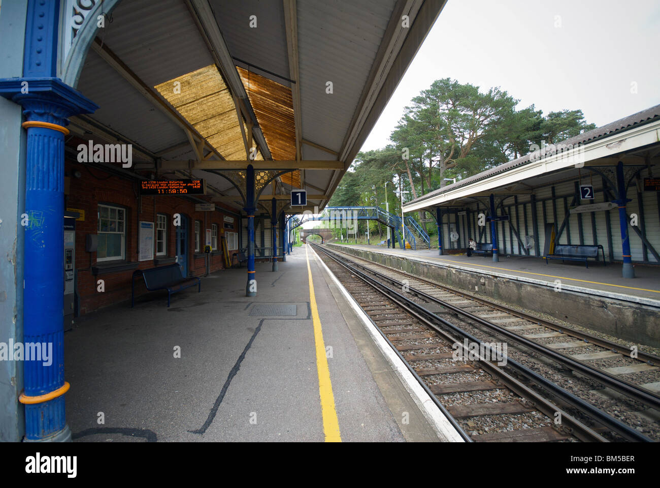 Sway New Forest Hampshire UK Railway Station Stock Photo - Alamy