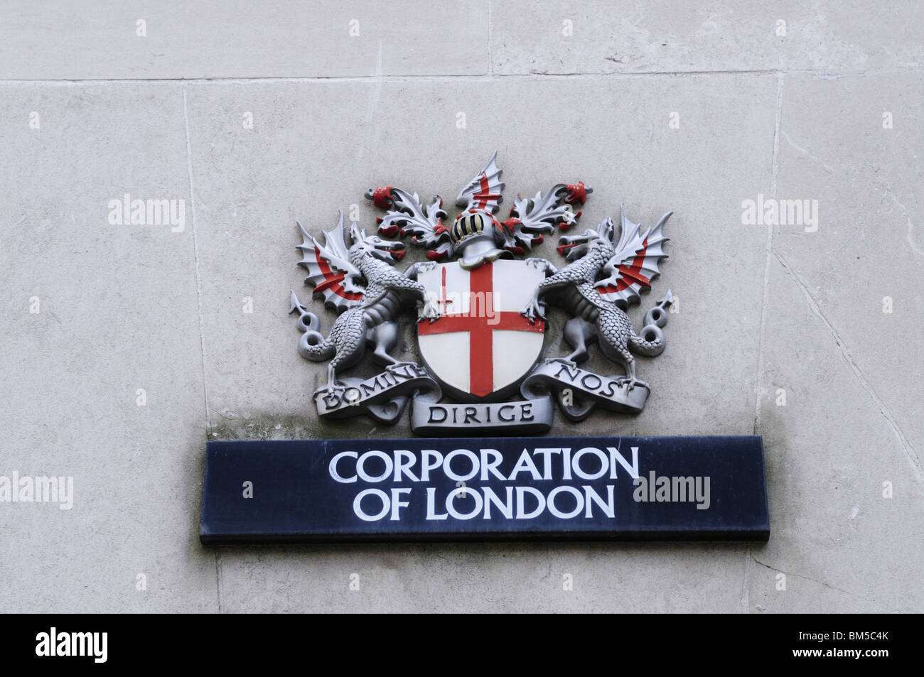 Corporation of London Coat of Arms Insignia, London, England, UK Stock ...