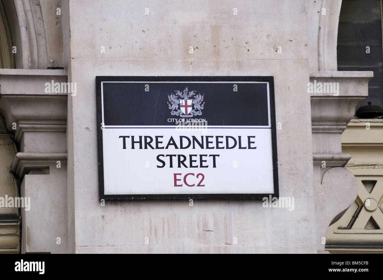 Threadneedle Street Sign High Resolution Stock Photography and Images ...