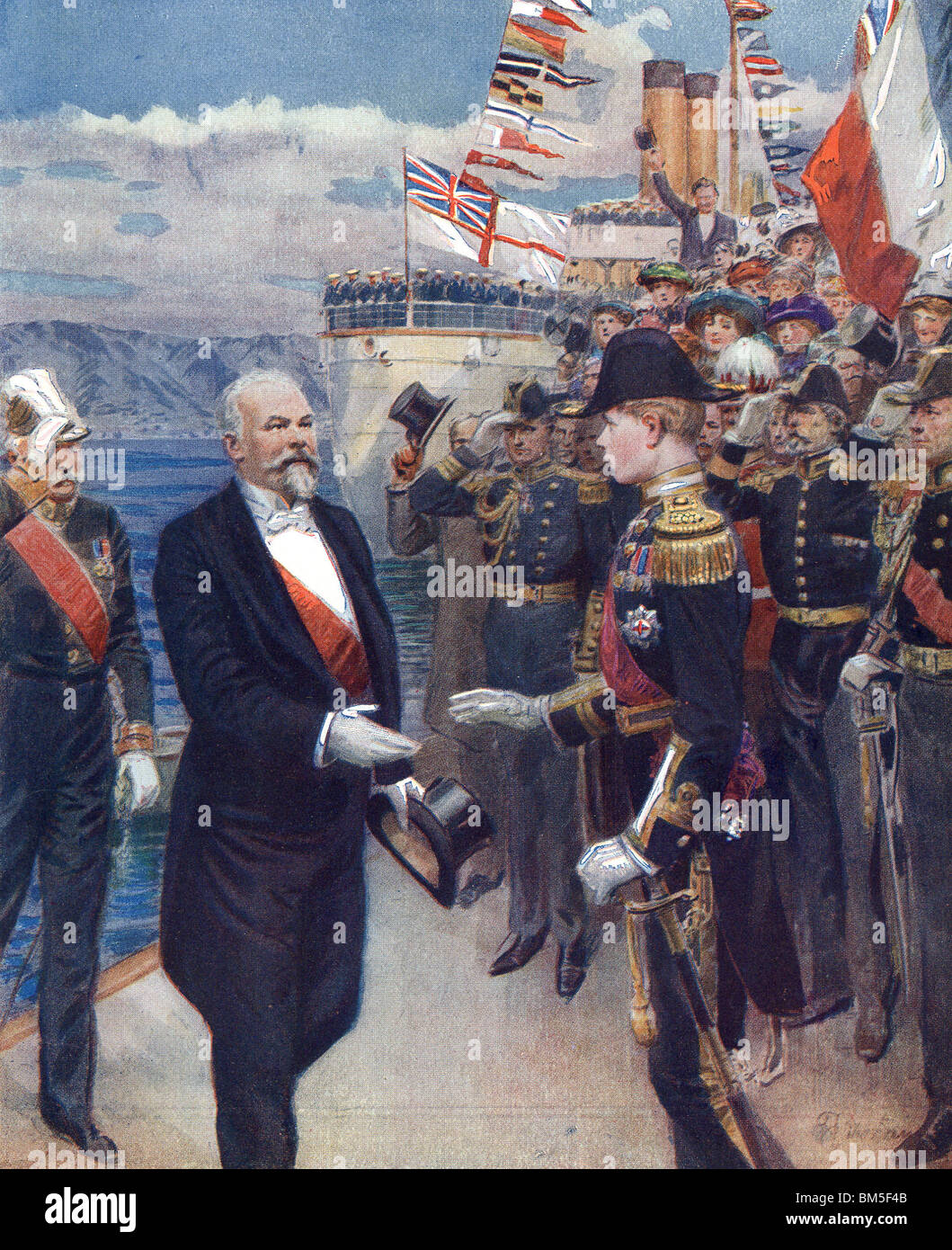 A Visit of the French President Stock Photo - Alamy