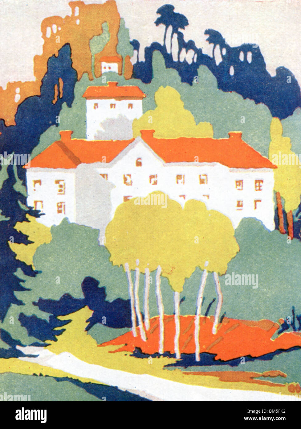 The Little Red Houses of Reigate Stock Photo - Alamy