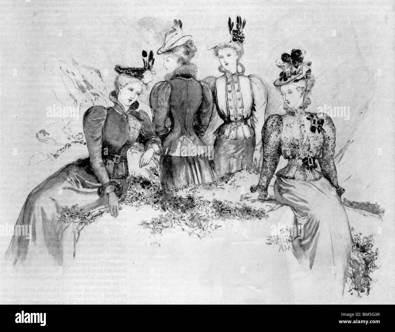 Fashion 1800s hi-res stock photography and images - Alamy