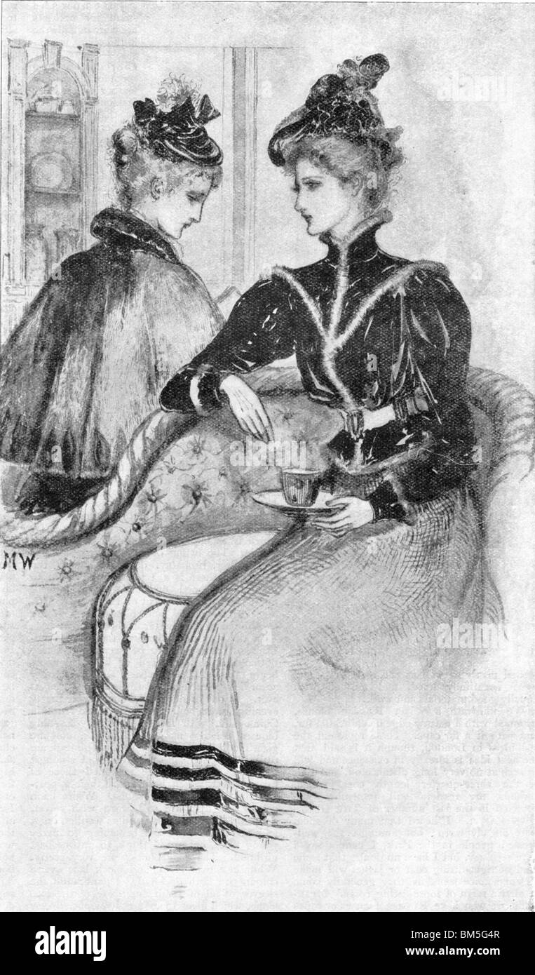 Victorian ladies drinking tea hi-res stock photography and images - Alamy