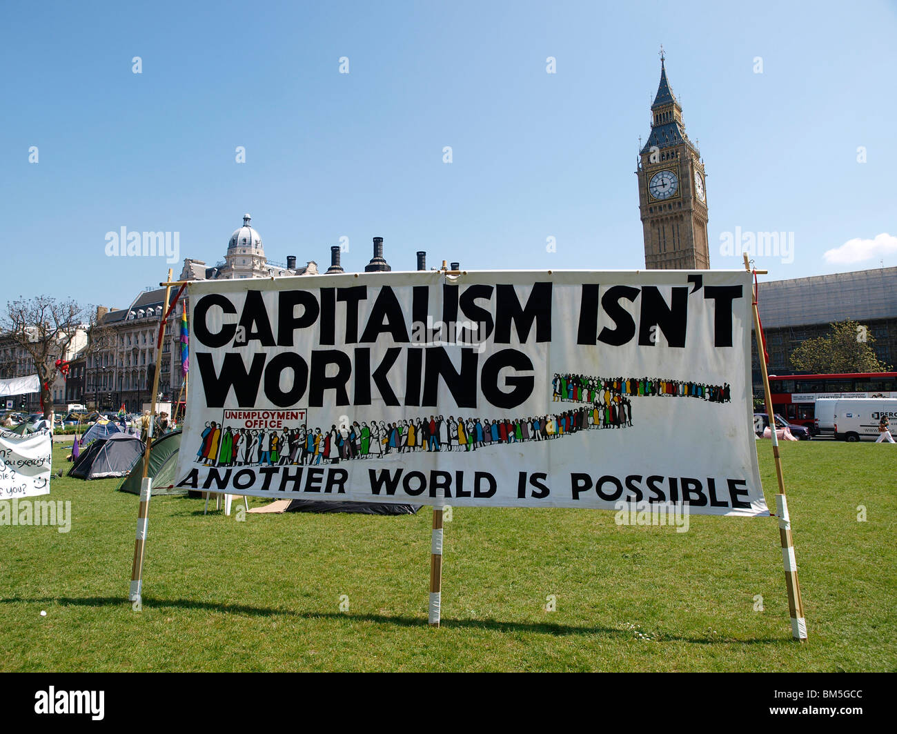 Democracy village protest camp hi-res stock photography and images - Alamy