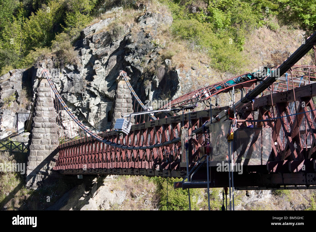 bridge for bungee jump Stock Photo - Alamy