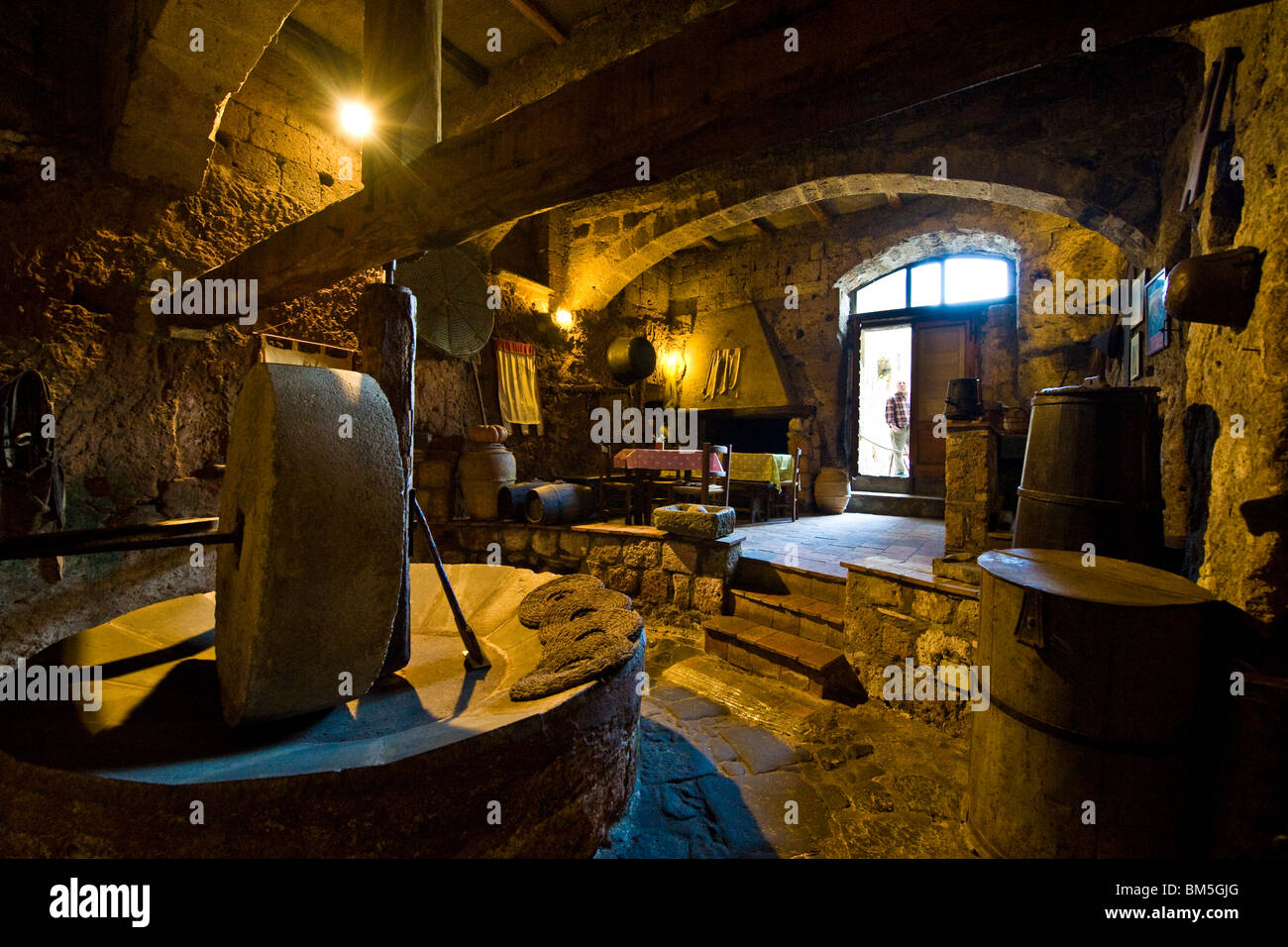Antico frantoio restaurant, Civita di Bagnoregio, Viterbo province ...