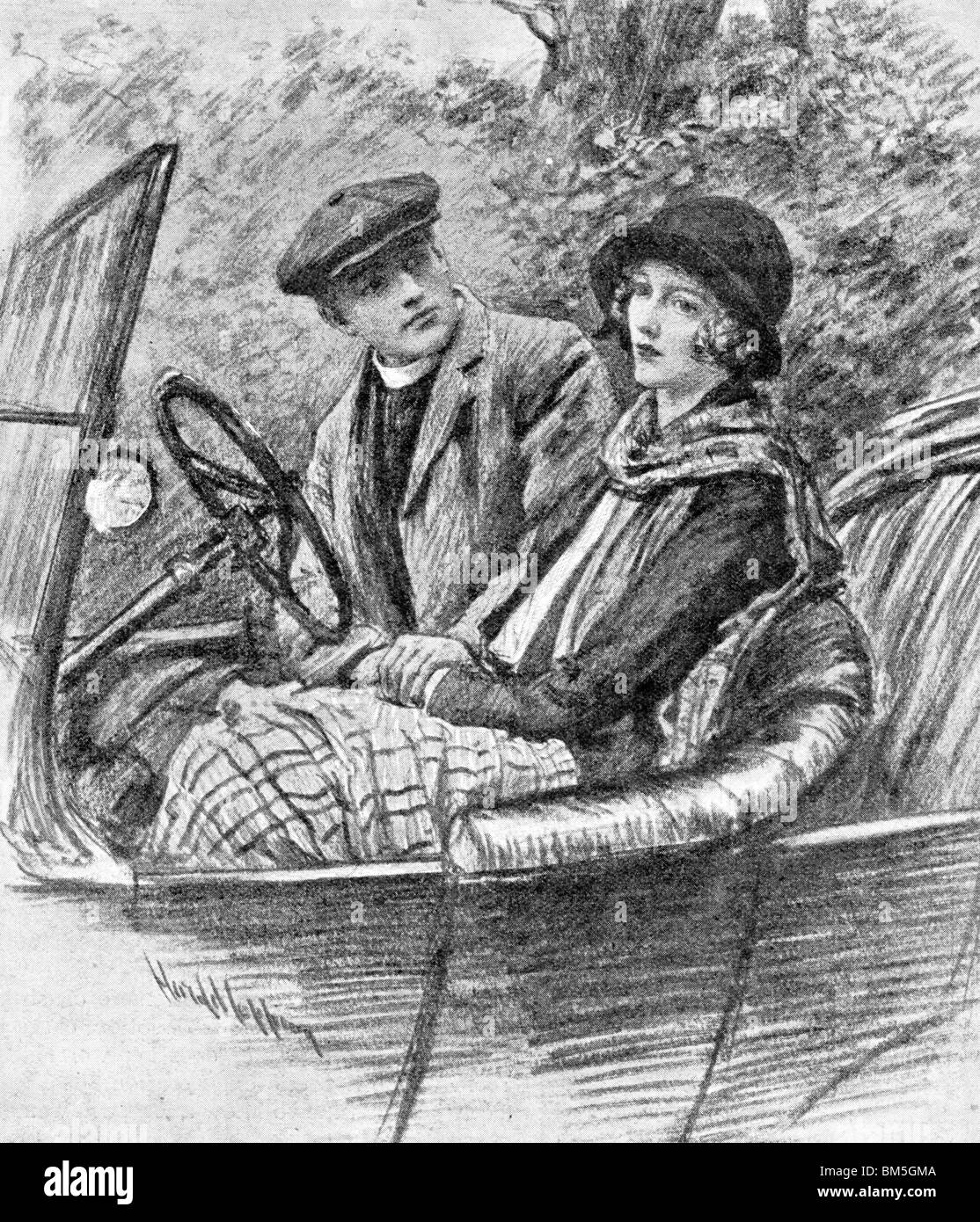 Young women painting in Black and White Stock Photos & Images - Alamy