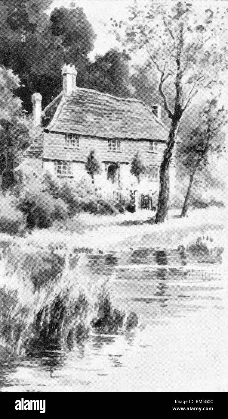 Old houses view over Black and White Stock Photos & Images - Alamy