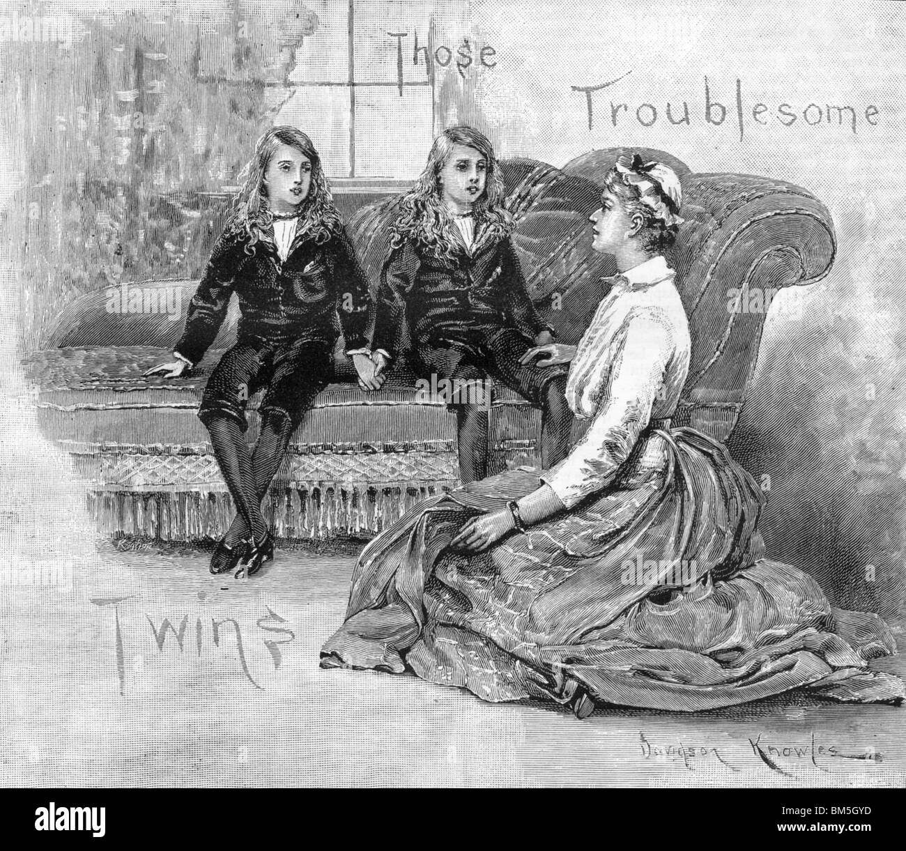 Twin children painting hi-res stock photography and images - Alamy