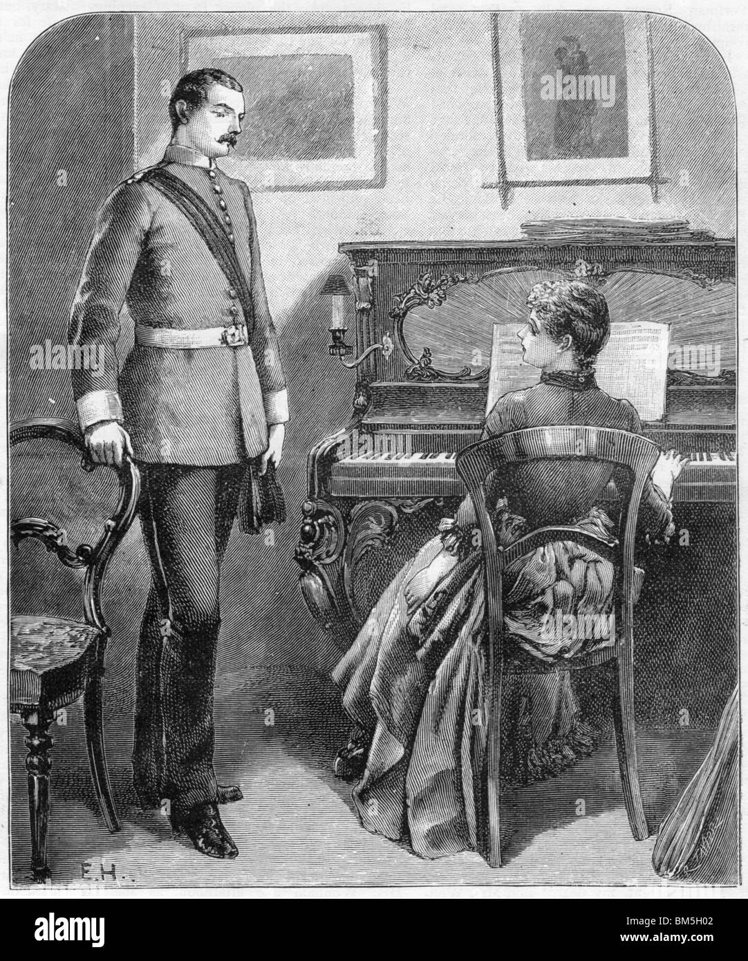 Man pianist piano Black and White Stock Photos & Images - Alamy