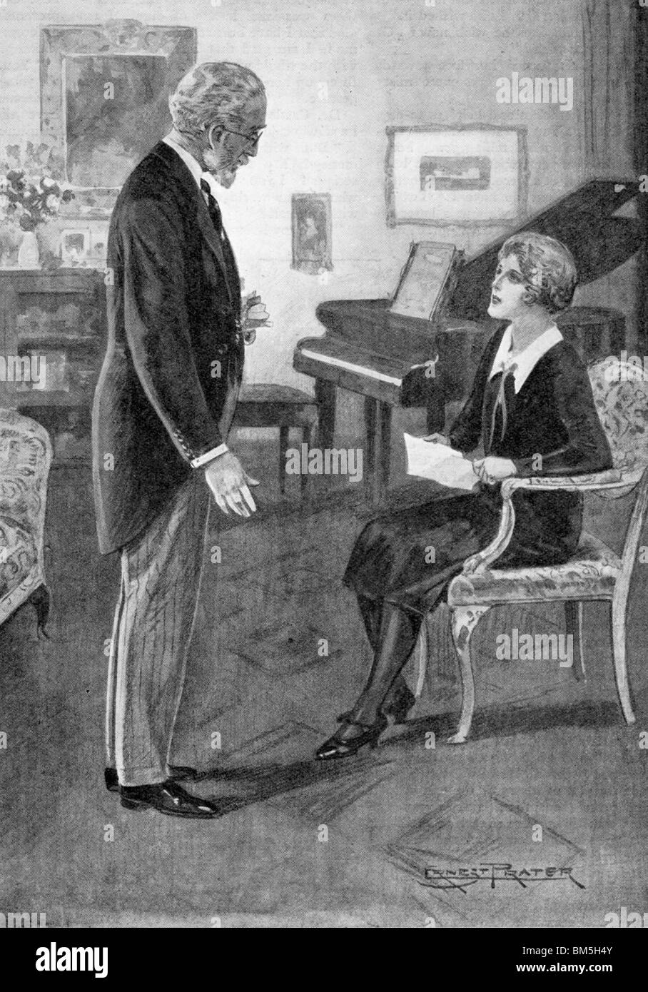 Victorian father illustration hi-res stock photography and images - Alamy