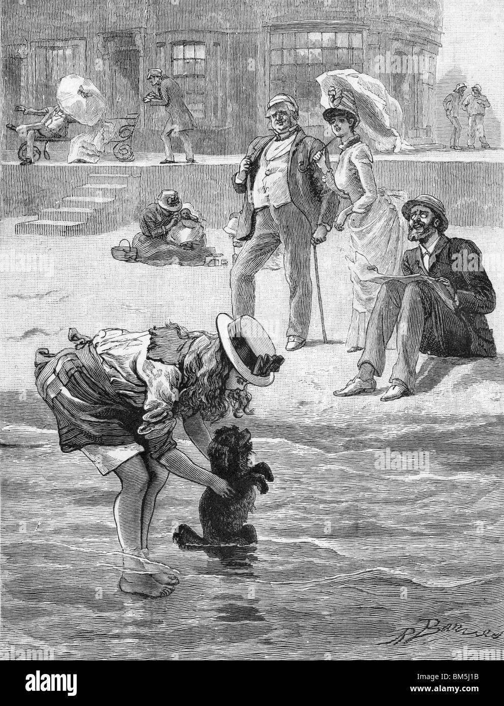 Swim season Black and White Stock Photos & Images - Alamy