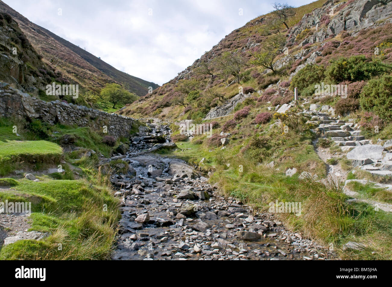 Attractive landscape above Carding Mill valley near Church Stretton in ...