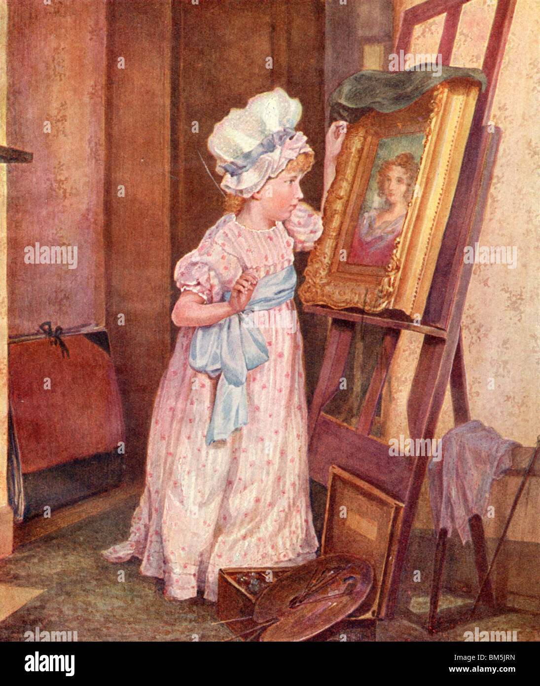 Child admiring art hi-res stock photography and images - Alamy