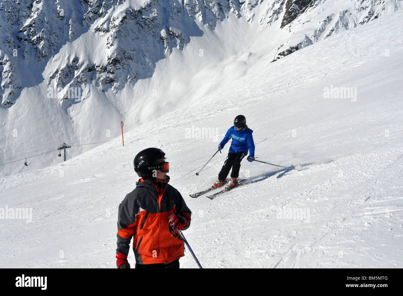 Skiing holiday in The Austrian Alps, The Tyrolean ski resort of Ischgl ...