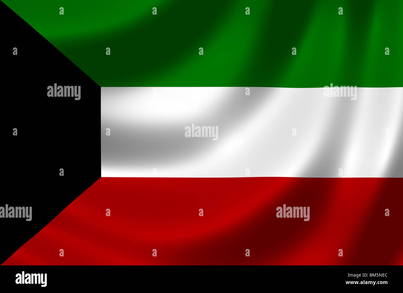 Flag of Kuwait Stock Photo - Alamy