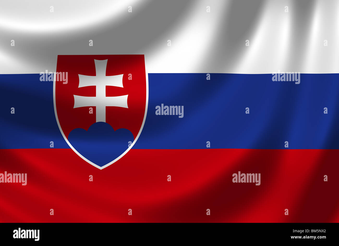 Flag of Slovakia Stock Photo - Alamy