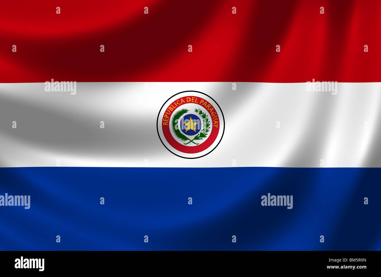 Flag of Paraguay Stock Photo - Alamy