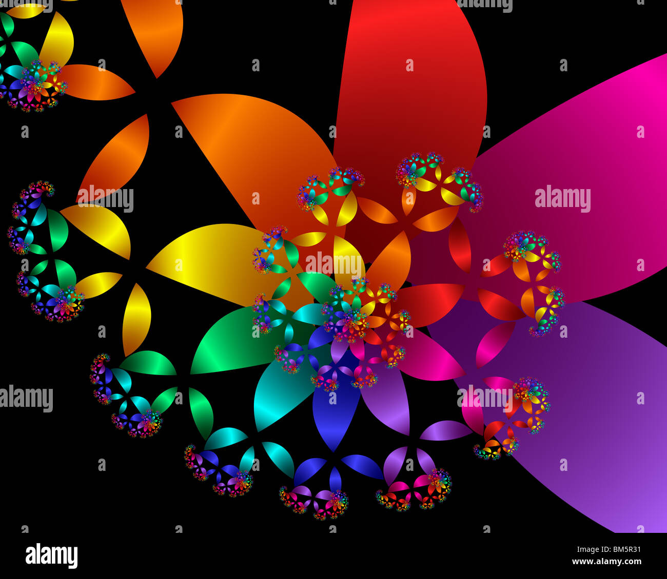 A pattern made using fractal design software Stock Photo - Alamy