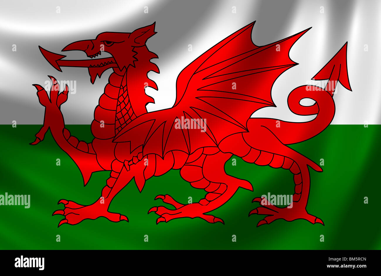 Flag of Wales Stock Photo - Alamy