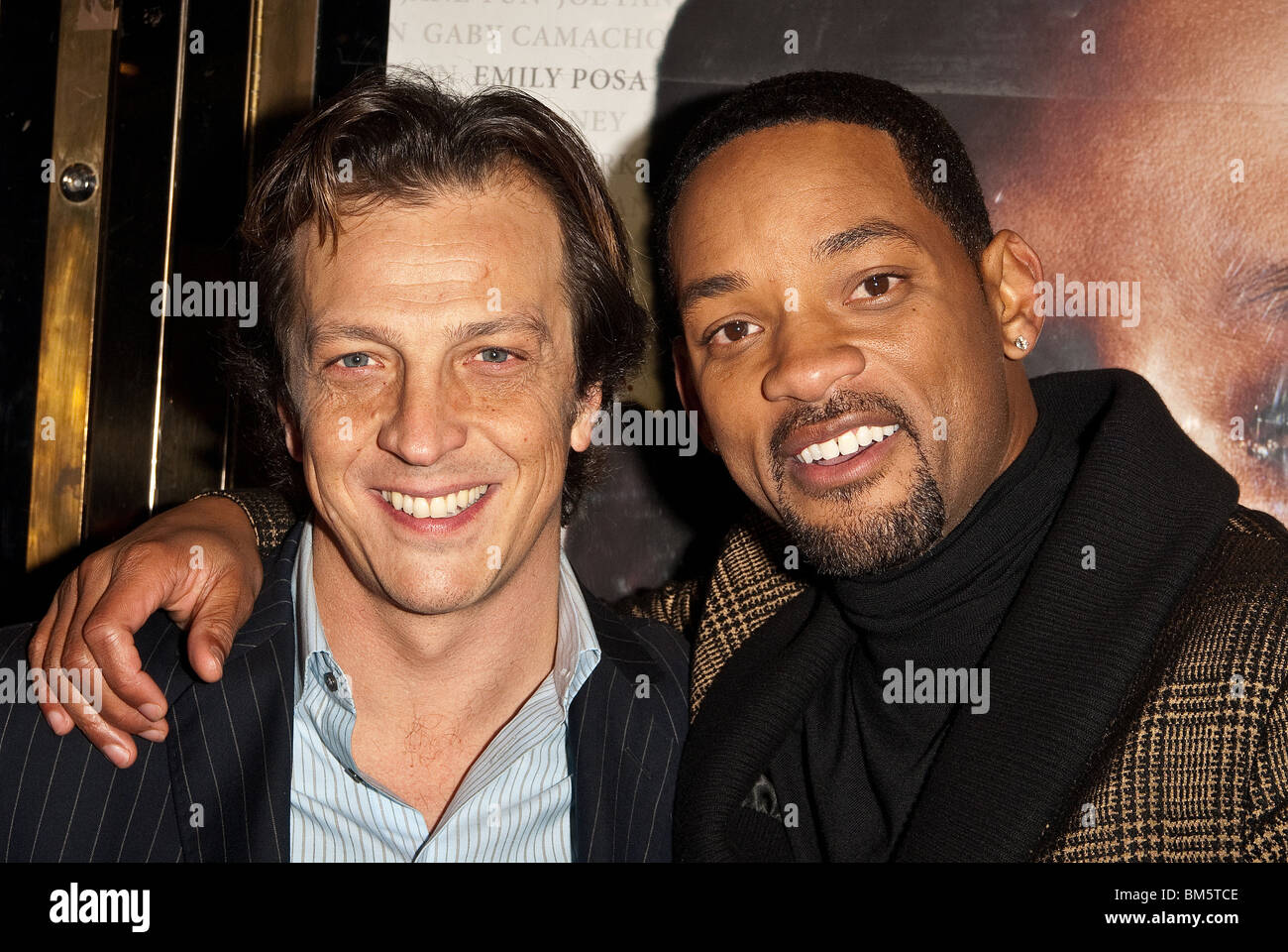 At the UK premiere of Seven Pounds Stock Photo - Alamy