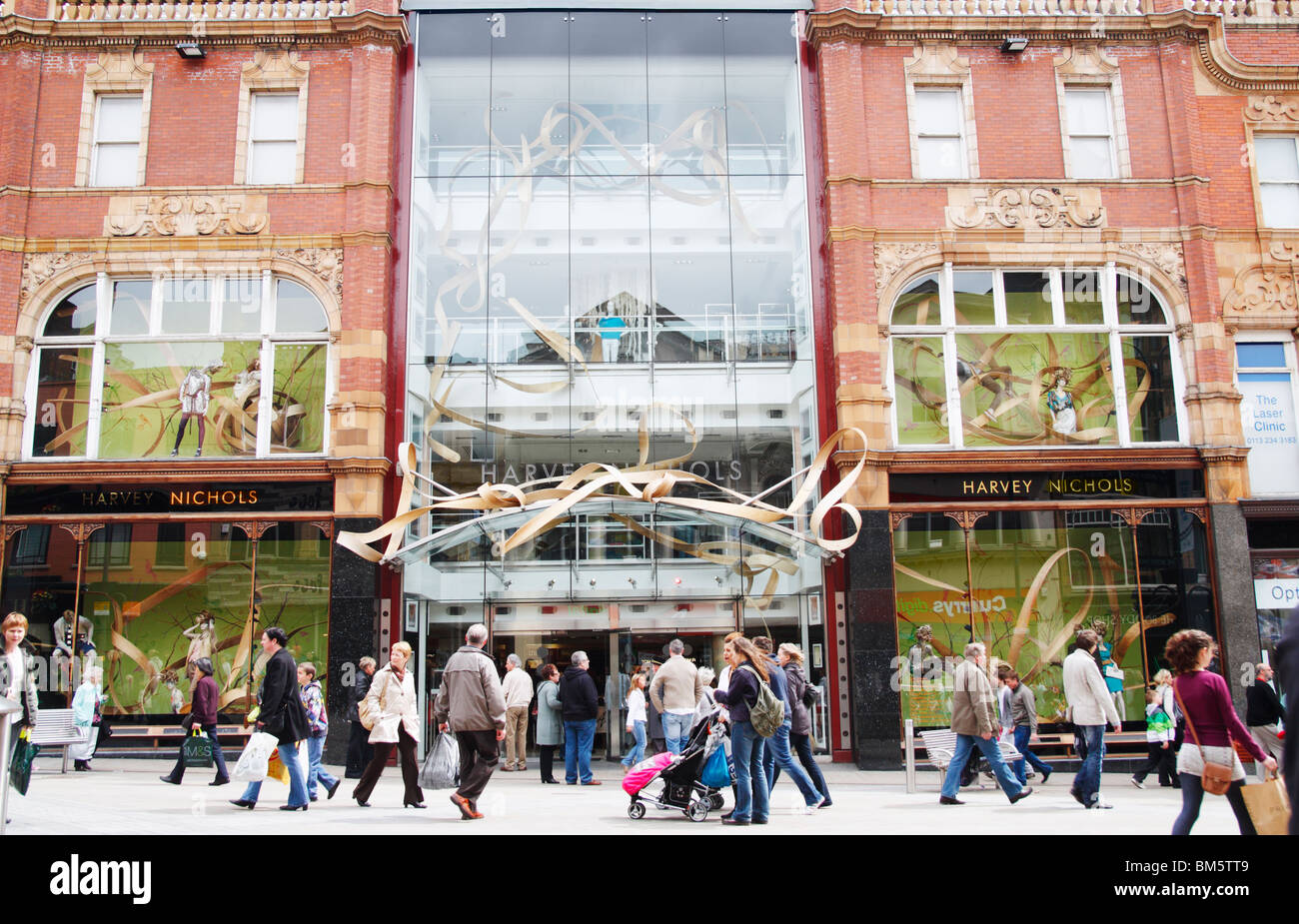 Harvey Nichols store on Briggate in Leeds, Yorkshire, England Stock ...