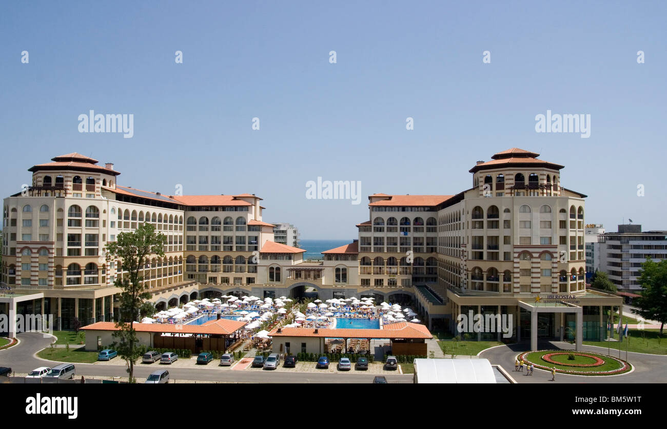 Pool from above, Sunny beach resort (Slunchev Bryag), modern ...