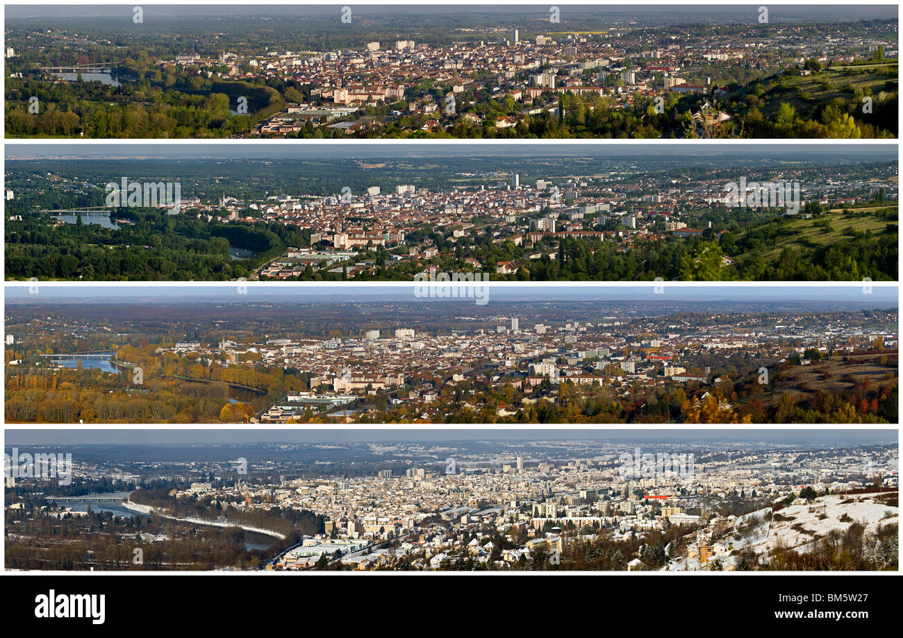 Aerial view vichy allier auvergne hi-res stock photography and images ...