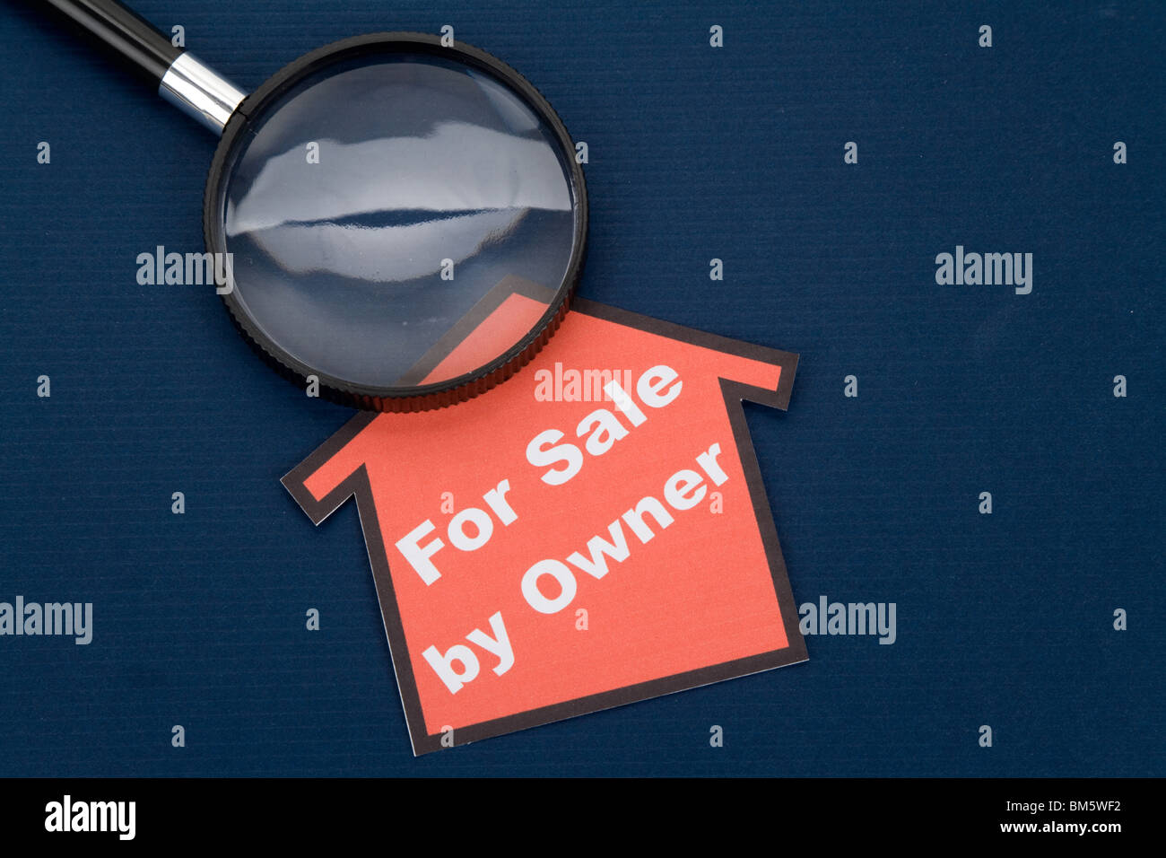 a red home sign, Real Estate Concept Stock Photo - Alamy