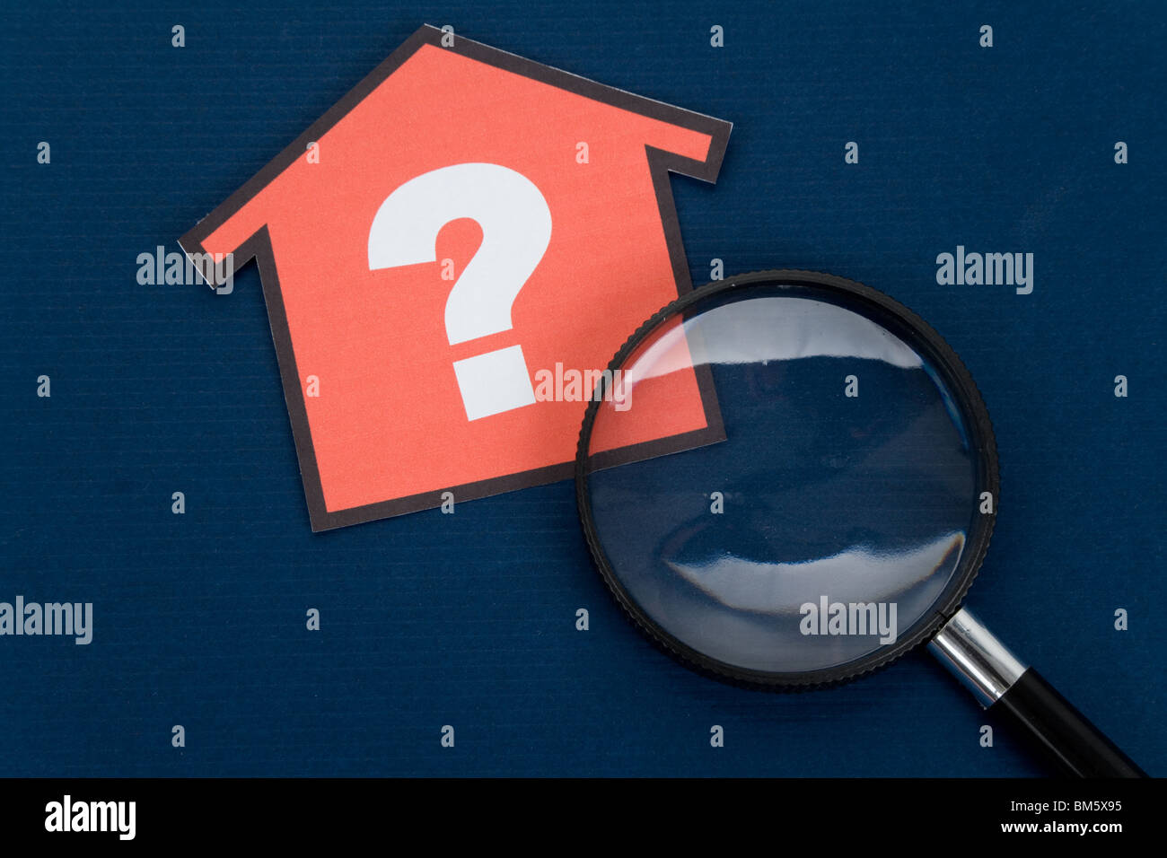 a red home sign, Real Estate Concept Stock Photo - Alamy