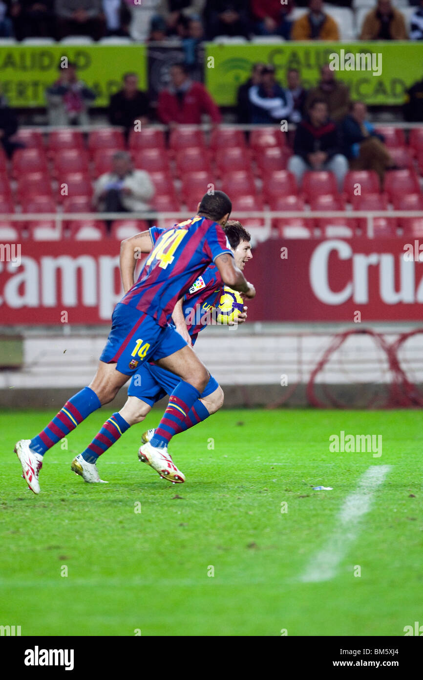 Lionel messi thierry henry barcelona hi-res stock photography and ...