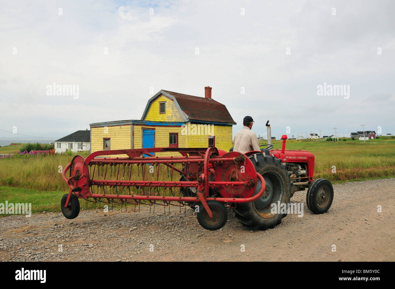 Tractor Iles de la Madeleine Quebec Stock Photo - Alamy