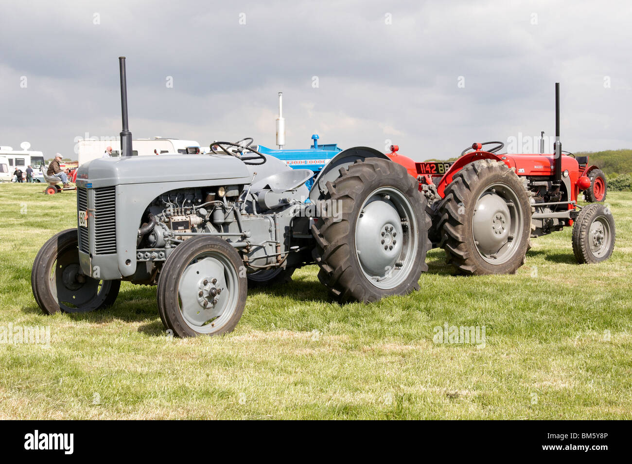 Vintage grey massey ferguson tractor hi-res stock photography and ...